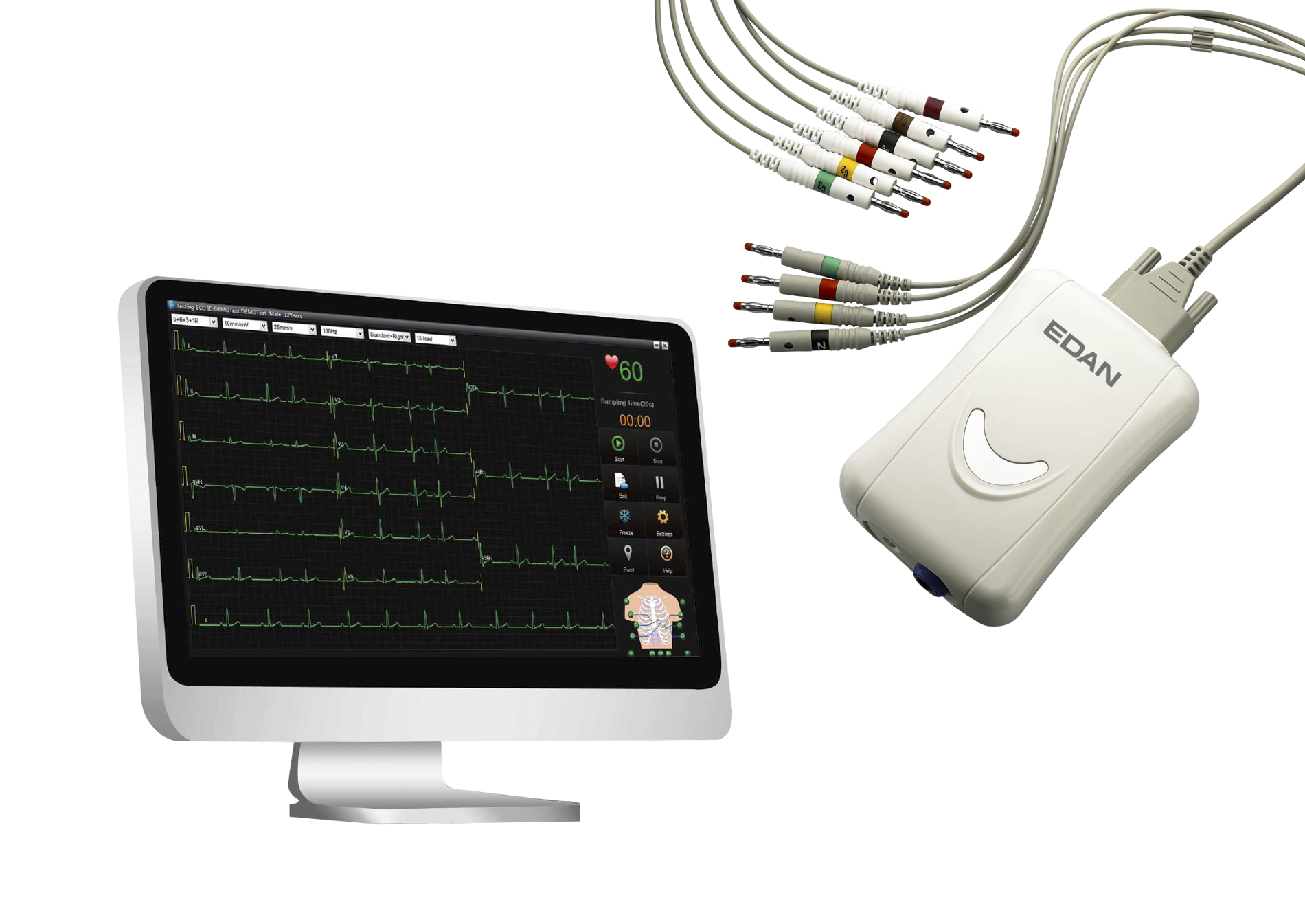 PC EKG SE-1515 modul DP12 - POLYMED medical | Share our vision.